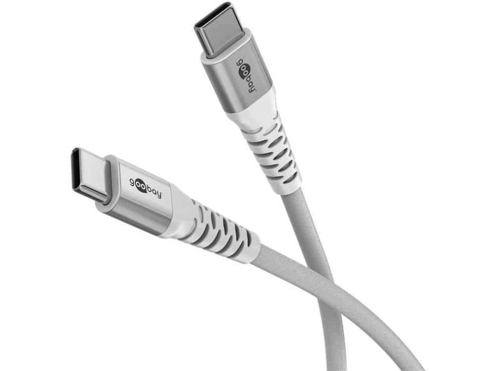 Goobay Supersoft USB-C to USB-C (v2.0) Cable 0.5m - White – Bourne Electronics