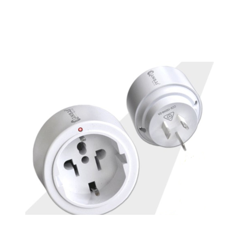 Sansai International Inbound Travel Adaptor AU NZ Power Plug Outlet Wh – Bourne Electronics