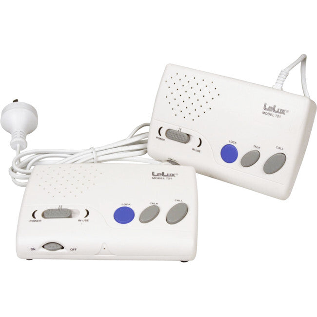 Lelux 240V 2 Channel FM Over AC Power with Lock Button Wireless Interc ...