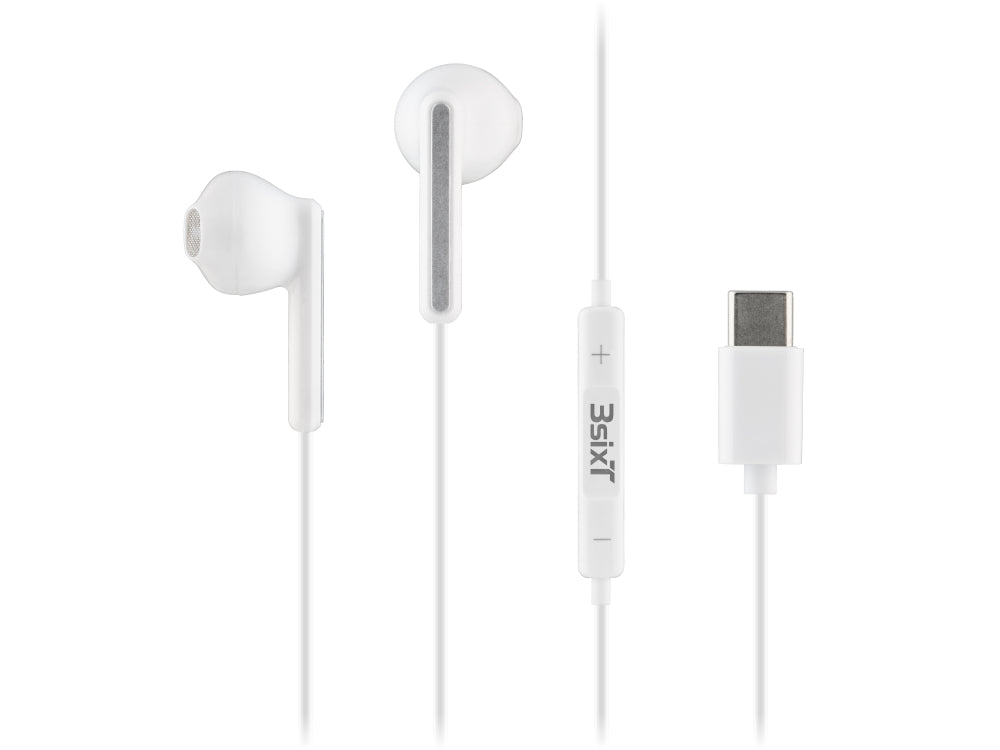 3sixT Plug & Play Buds - USB-C - White – Bourne Electronics