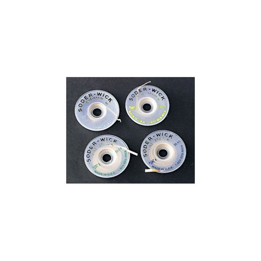 Chemtronics 80-2-5 Soder Wick Size #2 Desoldering Braid 1.9mm x 1.5m Y ...