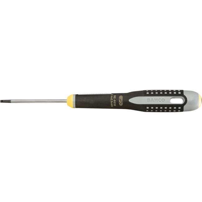 BACHO 150mm Flat Screwdriver with 2.5mm Straight Blade & Ergonomic Han ...