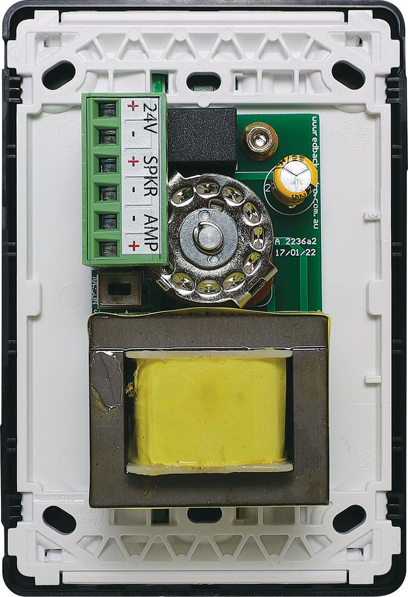 Redback 100V 40W Wall Plate Line Clipsal Pro-Vertical Volume Control B ...