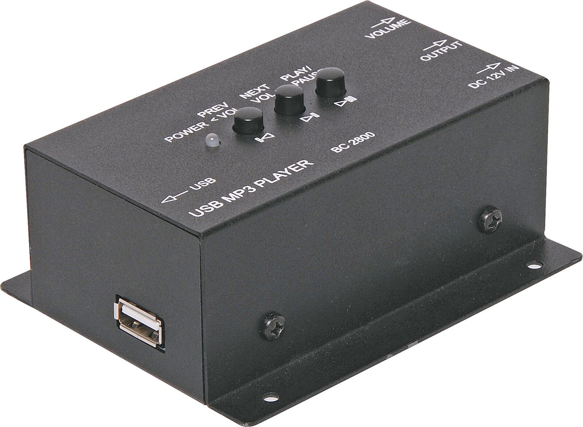 Redback USB MP3 Audio Player For BGM Systems Line Level Volume Adjustm ...
