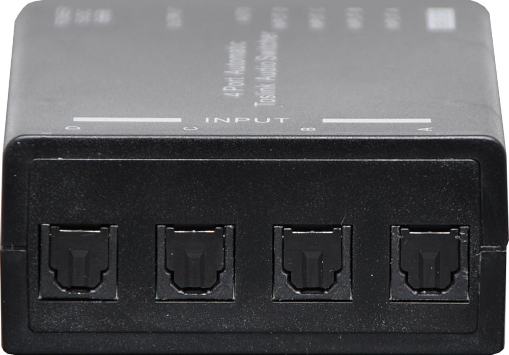 4 Way Auto Toslink S PDIF Audio Switcher Supports PCM/LPCM and bitstre ...