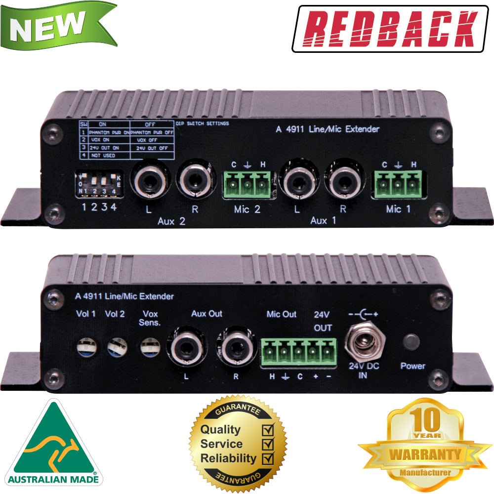 Redback 2 Input Mini Mixer With Vox Muting – Bourne Electronics