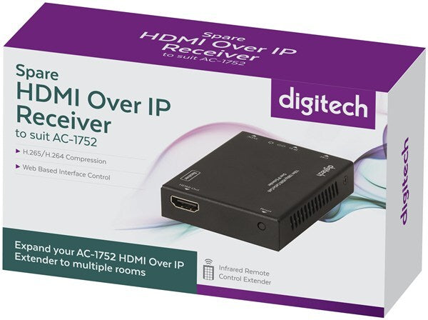 Digitech Spare HDMI Over IP Receiver Infrared Remote Control Extender ...