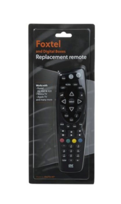 One-For-All Infrared Remote Control for Foxtel IQ,IQ2,IQ3 – Bourne ...