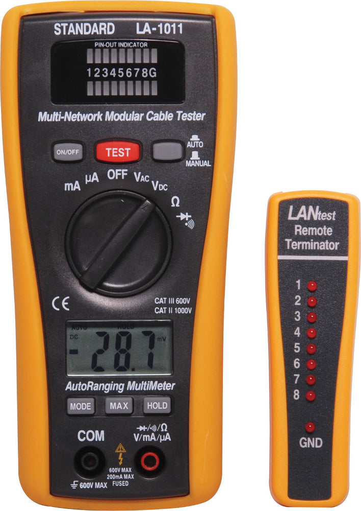STANDARD Combination Auto Ranging DMM & LAN Cable Tester – Bourne ...
