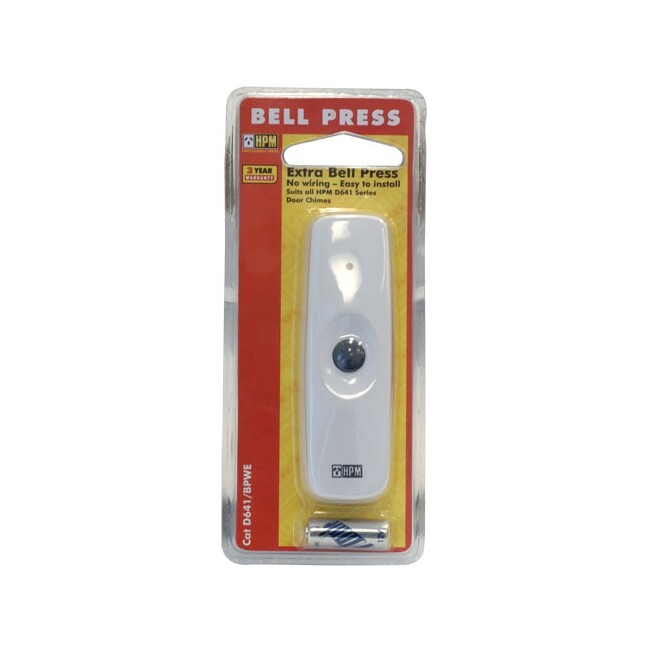 HPM Weather Proof Wireless Bell Press for D641 Chime Series 30m Range ...