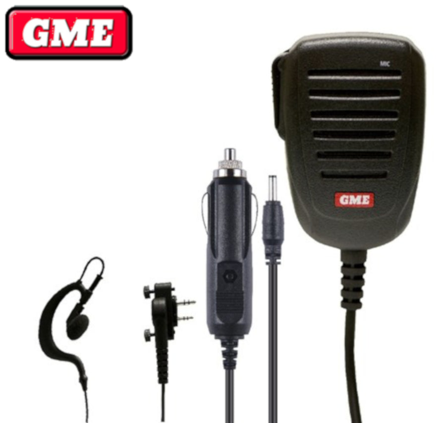 GME Accessories Pack Earpiece Style IP67Speaker Microphone VOX PTT Rap ...