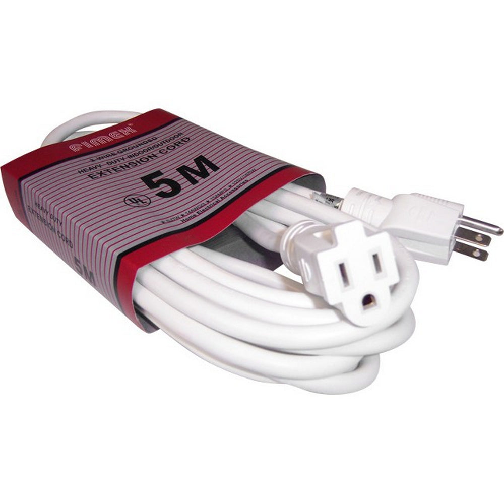 Heavy Duty 15A 3 Pin USA Power Plug & Socket Extension Power Lead 5m W ...