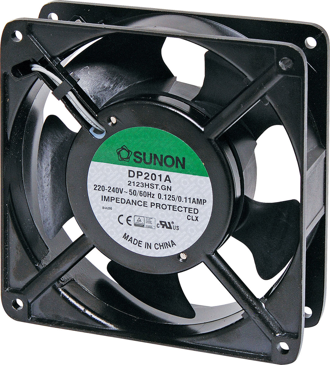 Sunon 120mm 240VAC Sleeve Bearing Cooling Fan with Diecast Aluminium F ...