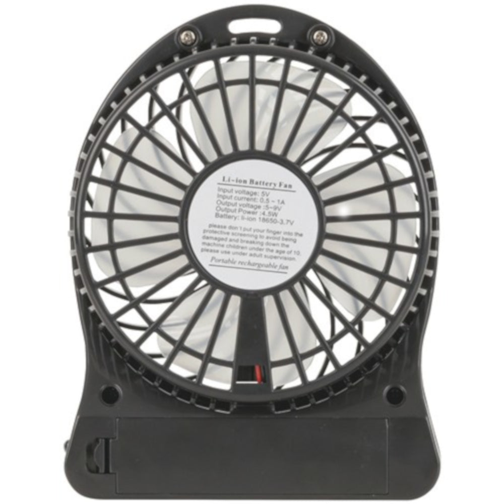 Katabat Mini USB Portable and Rechargeable 3 Speed Fan with LED Light ...