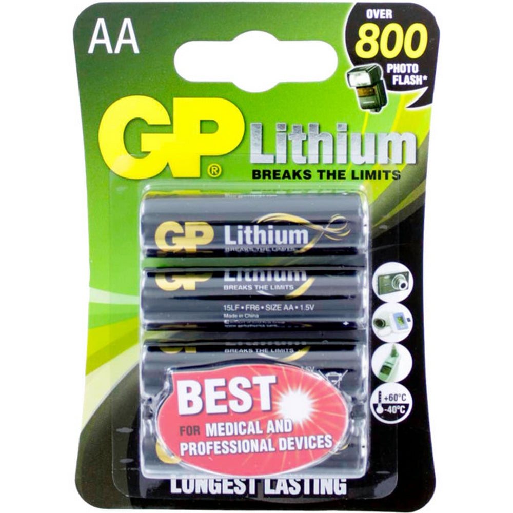GP Lithium FR6 1.5V AA Batteries 4Pk – Bourne Electronics
