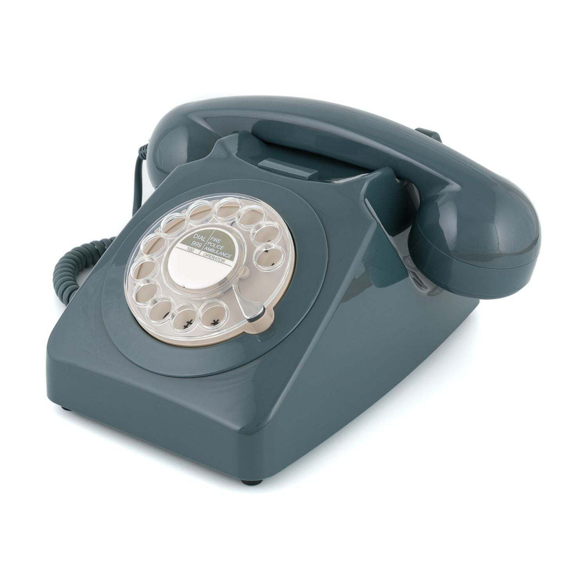 GPO Retro 746 Rotary Telephone - Grey – Bourne Electronics