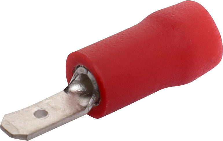 H1847B Male Spade Crimp Pack 100 Red 2.8mm – Bourne Electronics