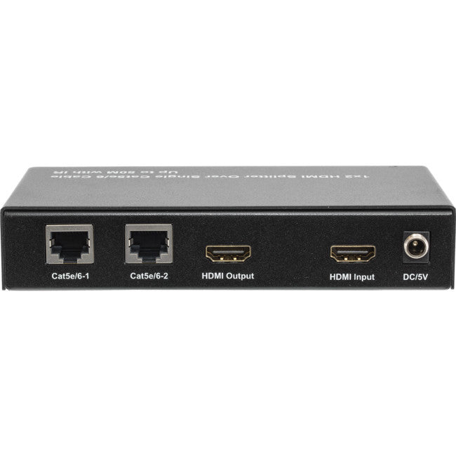 Pro.2 2Way HDMI Over CAT5 or CAT6 Splitter upto 50m with HDMI Loop Out ...