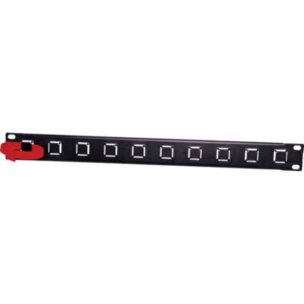 Zip Rack 19inch 1U Rack Panel Cable Support Includes 10 Hook And Loop ...