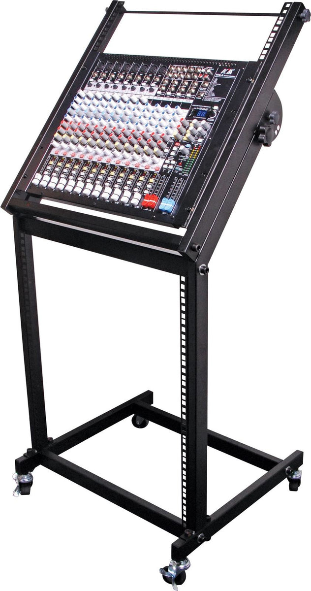 Adjustable Mixer Stand With Castor Wheels 9RU of Lower Rack Space for ...