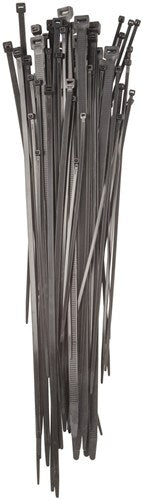 Large Size Mixed Black Cable Tie Set 70-pieces lengths up to 500mm ...