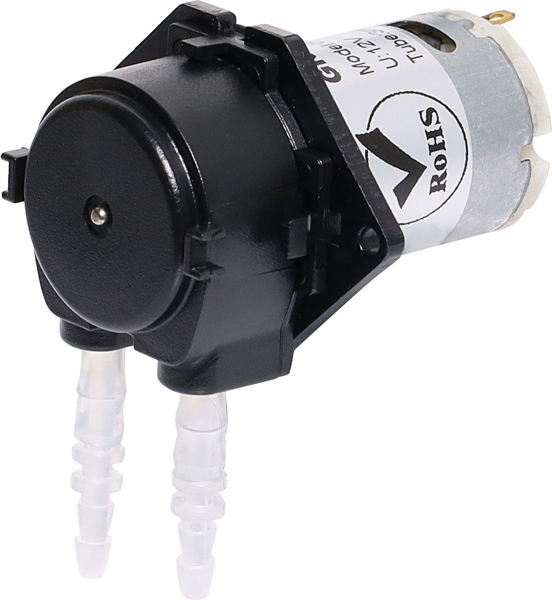 12V Peristaltic Water Dosing ABS Pump Transparent Silicone Pipe J0080 ...