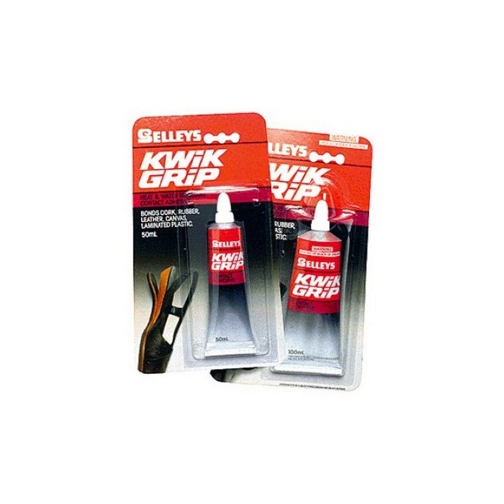 SELLEYS KWIK GRIP Tube Solvent Based Hozizontal Contact Adhesive 50ml ...