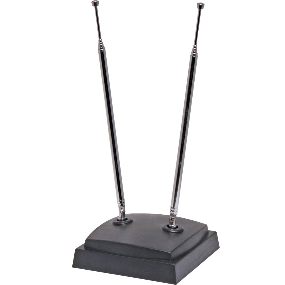 Dynalink TV Antenna Rabbit Ears Complete with Base Universal Indoor ...