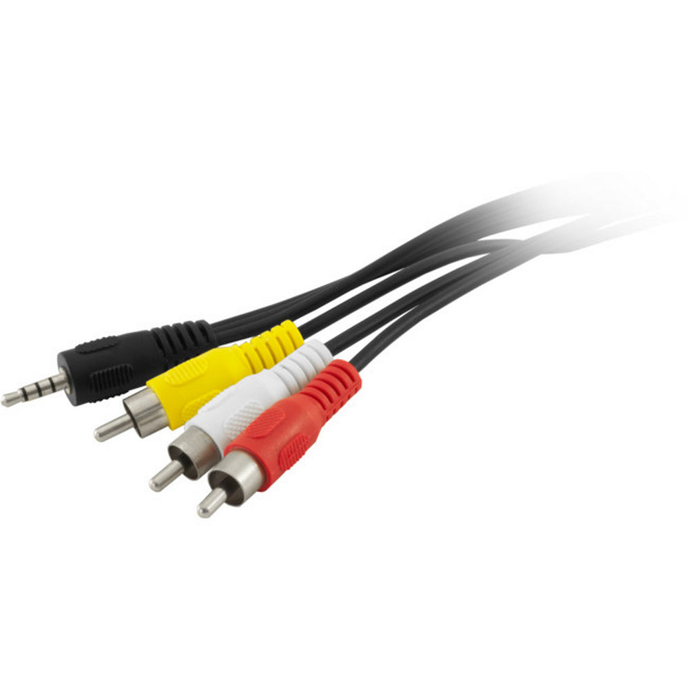 Pro.2 LA1077 4Contact 3.5mm Plug to 3x RCA Plug Composite Lead for TV ...