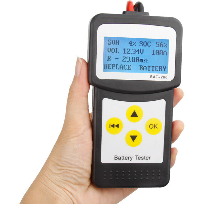DOSS BAT-280 Digital 30Ah to 200Ah Car Battery Tester Cranking Chargin ...