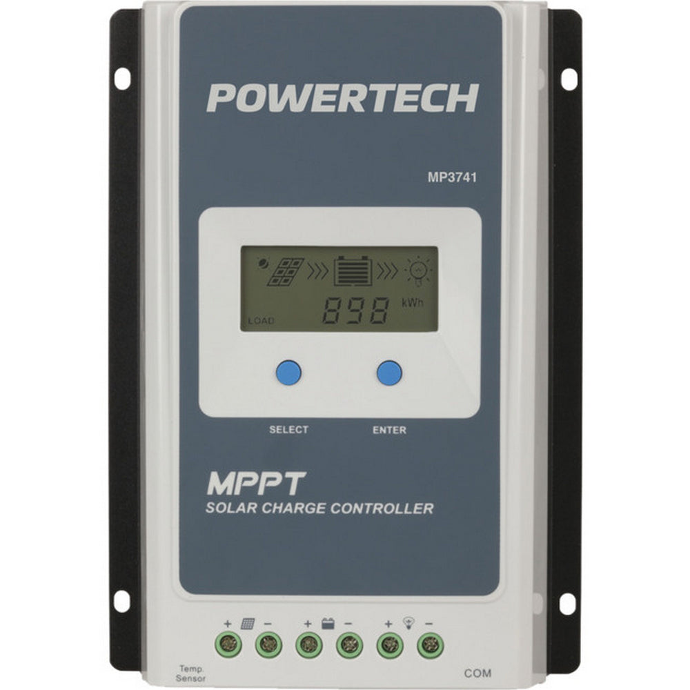 Powertech 3 Stage 20A MPPT Solar Charge Controller for Lithium or SLA ...