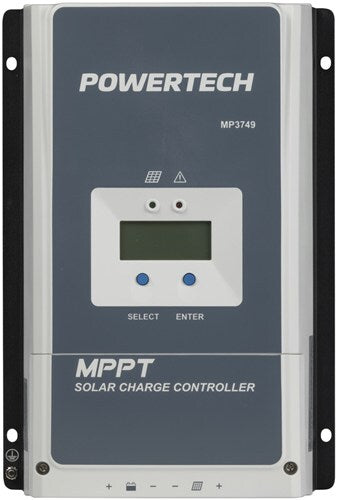 Powertech 60A MPPT Solar Charge Controller for Lithium or SLA Batterie ...