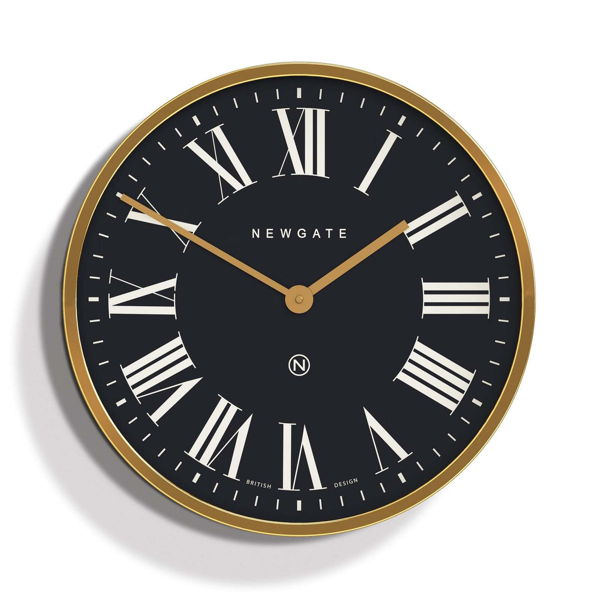 Newgate Mr Butler Wall Clock Radial Brass – Bourne Electronics