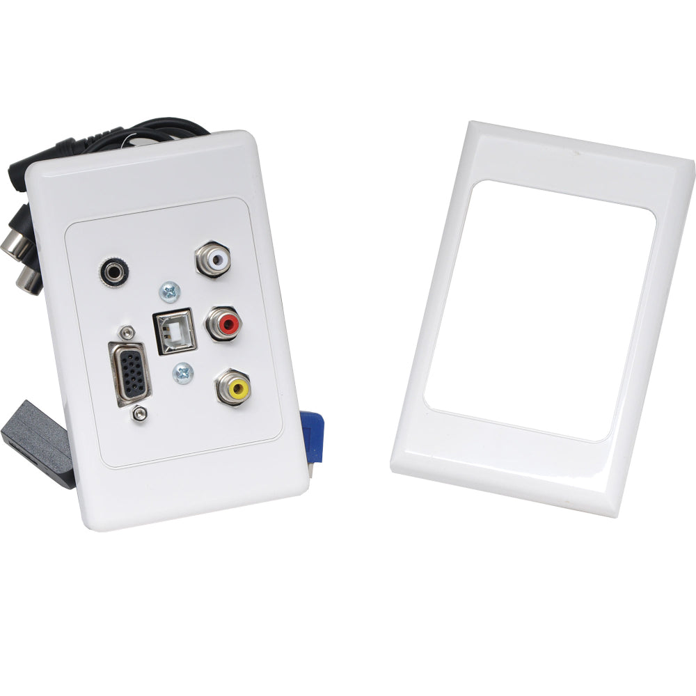 Dynalink VGA 3.5mm USB B and RCA Wallplate Dual Cover Flyleads – Bourne ...
