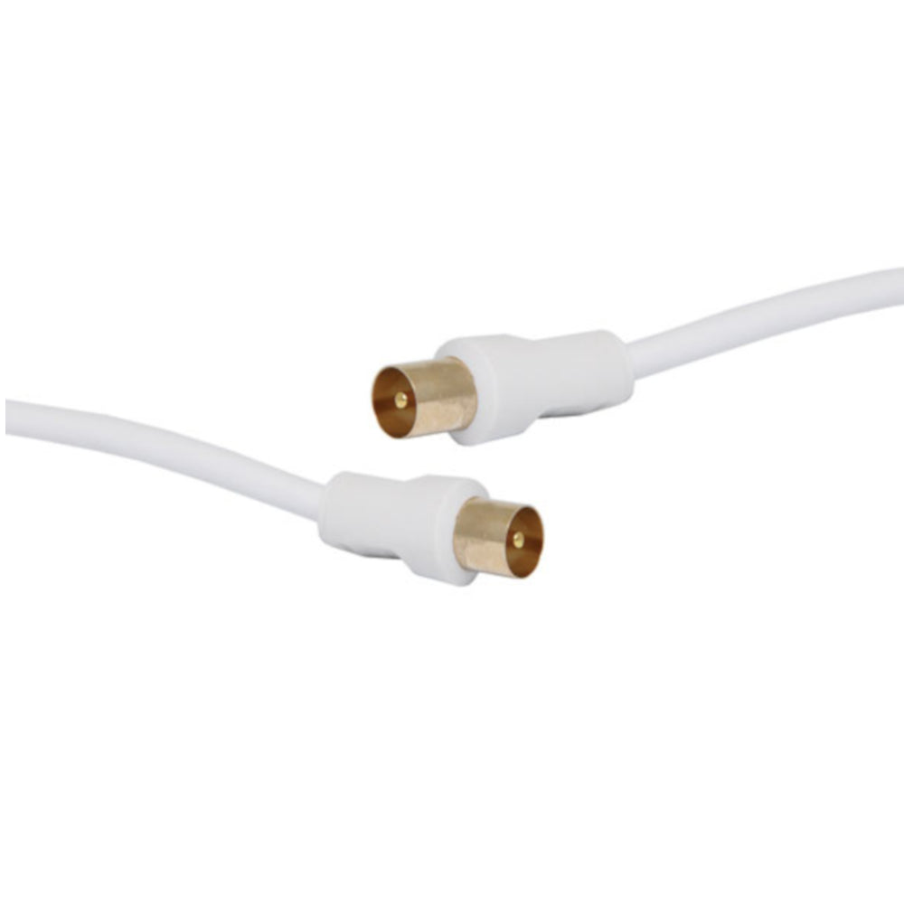Dynalink 5m PAL Male to PAL Male TV Cable White – Bourne Electronics