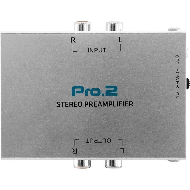 Pro.2 PA005 Stereo Inline Phono Preamplifier for Turntable 9V Battery ...