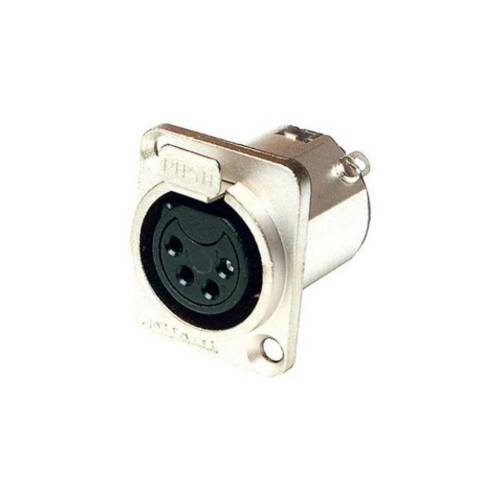 Amphenol AC4FDZ 4 Pin Panel XLR Socket Metal Square – Bourne Electronics
