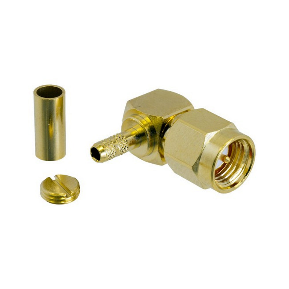 SMA Right Angle Crimp Plug suits RG174U Cable – Bourne Electronics