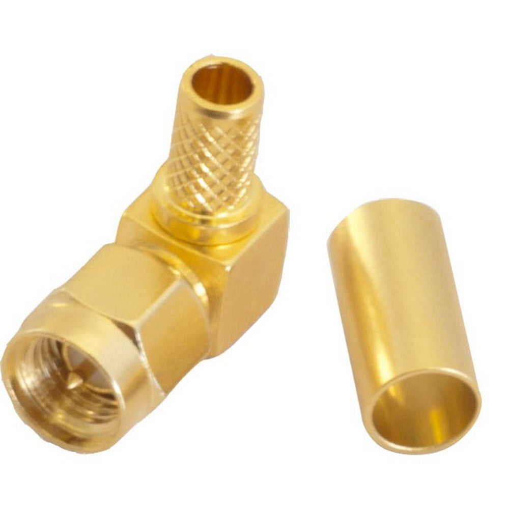 Right Angle SMA Crimp Plug suits RG58 LL195 Cable – Bourne Electronics