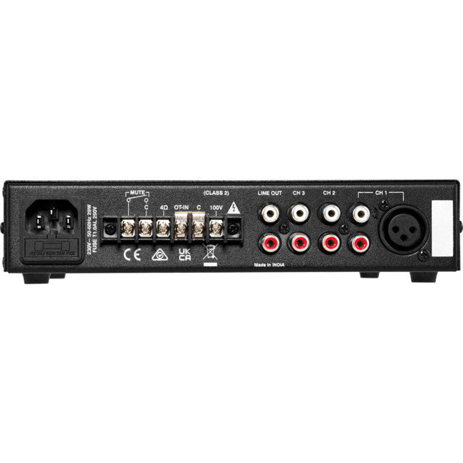 AUSTRALIAN MONITOR 30Watt 100V 3Input Channel Desk Mount Mixer Amplifi ...