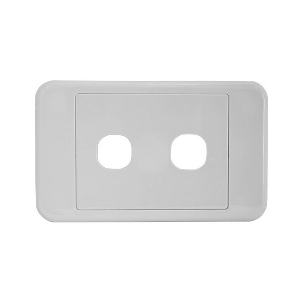 Pro.2 Gang 2 Wall Plate Suits Clipsal 2000 – Bourne Electronics