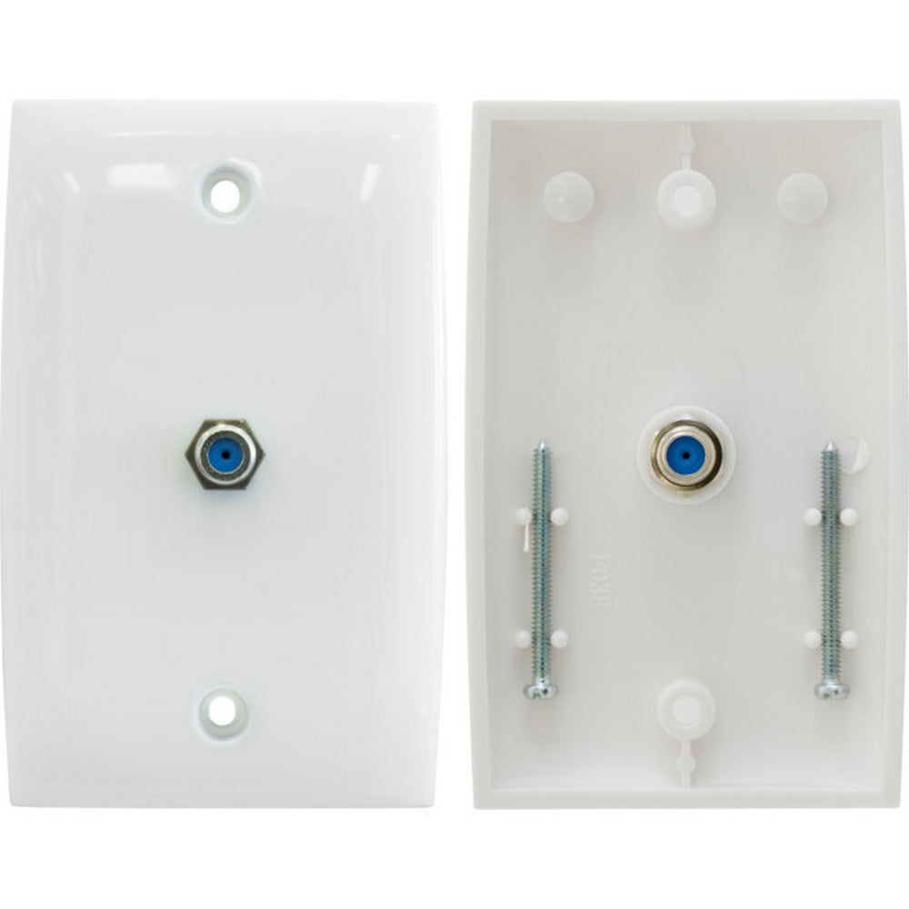 F Type TV Wall Plate Socket To Socket – Bourne Electronics