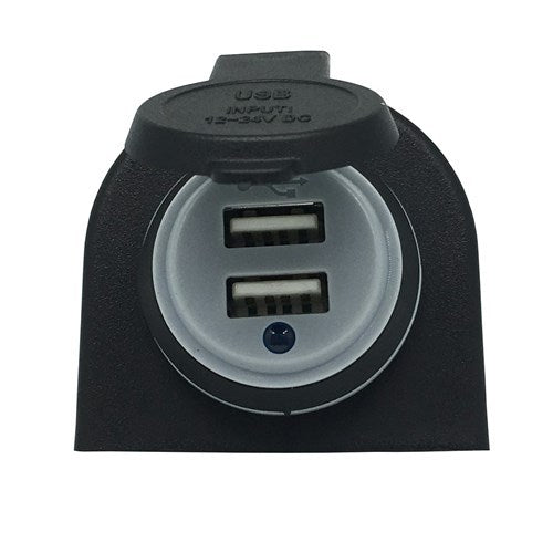 Dual USB Charging Ports 4.2A Output 12-24VDC With Cap Indicator Light ...