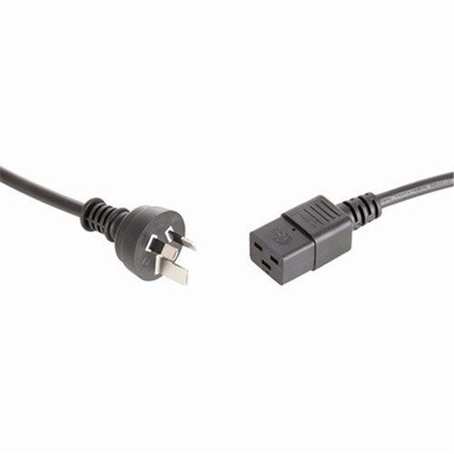 15A IEC C19 Mains Power cable Lead Black 1.8m – Bourne Electronics