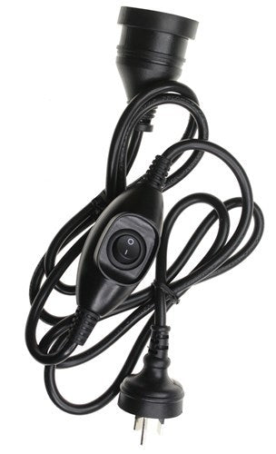 240V 10A 1.8m AU-NZ Inline Switch Mains Extension Retractable Lead Cab ...