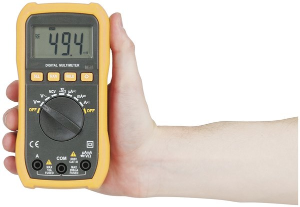Economy Autorange Multimeter with Non-Contact Voltage Sensor Detected ...
