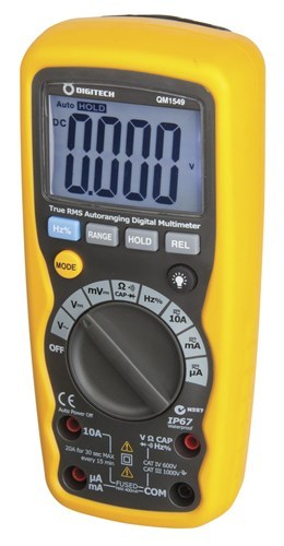 Digitech IP67Waterproof RMS Autoranging CatIV Digital Multimeters Auto ...