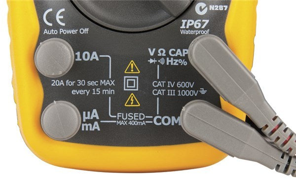 Digitech IP67Waterproof RMS Autoranging CatIV Digital Multimeters Auto ...