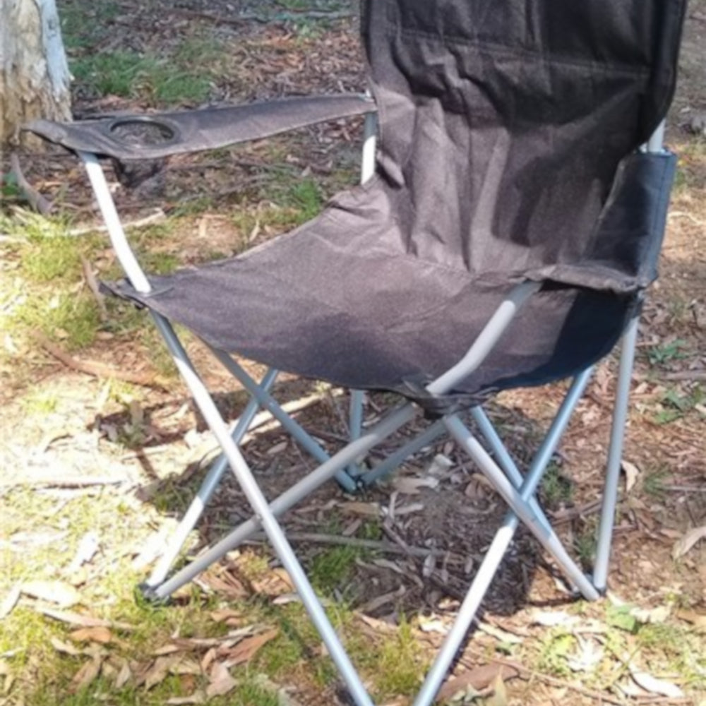 120kg Support Durable Steel Frame with Carry Bag Folding Camping Chair ...