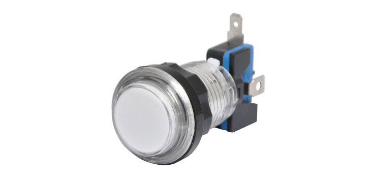 White Arcade Style Momentary LED Illuminated Switch – Bourne Electronics